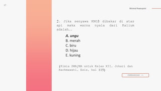 Powerpoint Golongan IA Alkali | PPTX