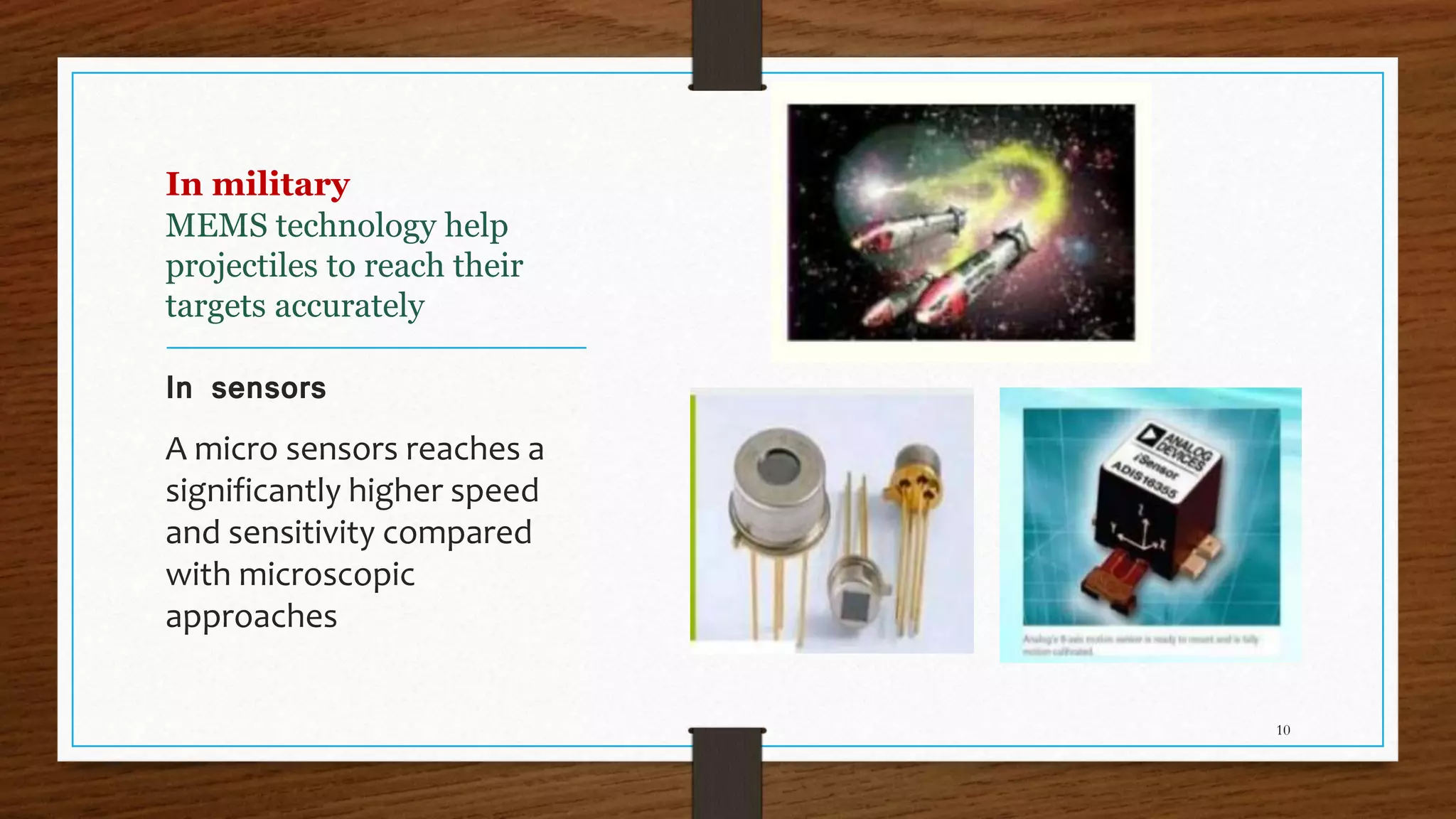 An introduction to mems technology | PPTX