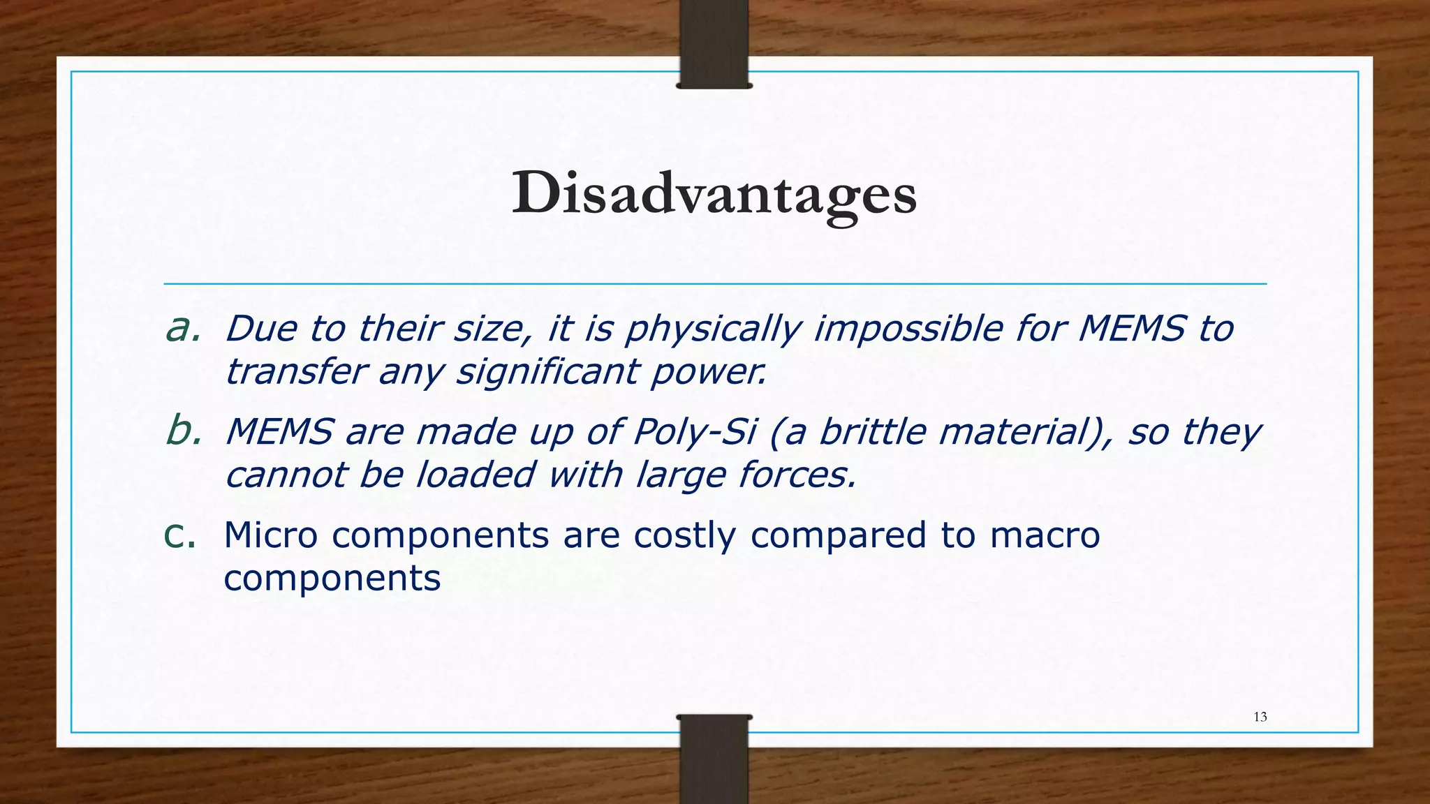 An introduction to mems technology | PPTX