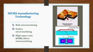 An introduction to mems technology | PPTX