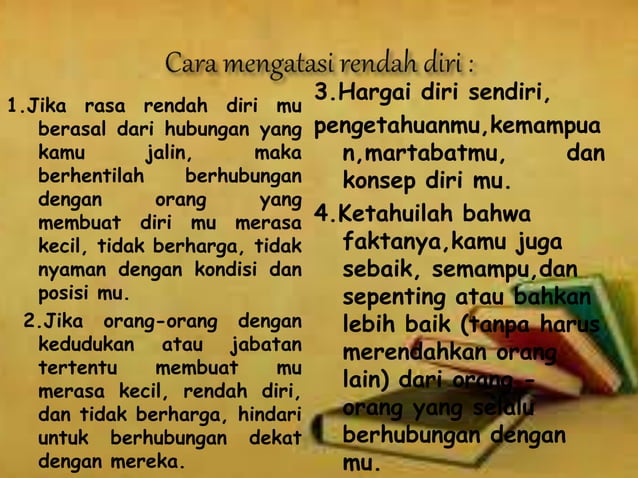 Mengatasi Rendah Diri | PPT