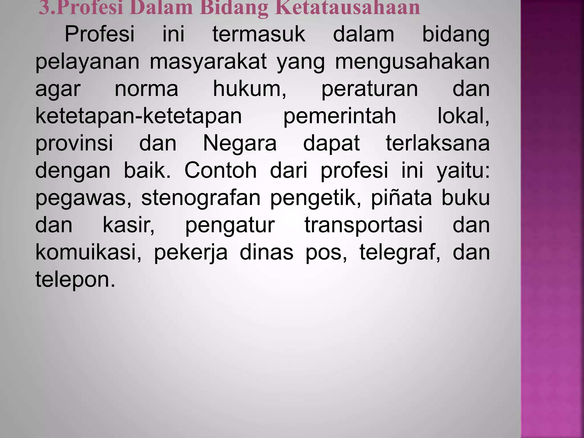 Ppt mengenal jenis jenis profesi | PPTX