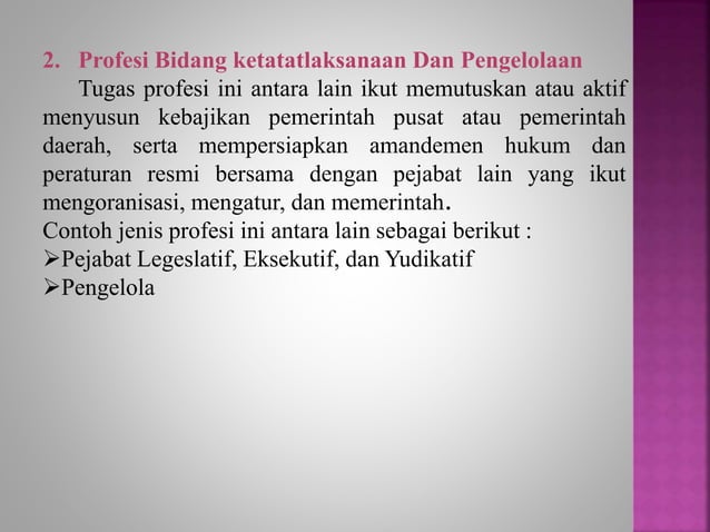 Ppt mengenal jenis jenis profesi | PPTX