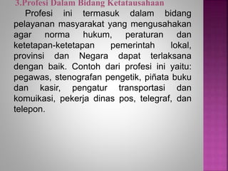 Ppt mengenal jenis jenis profesi | PPTX