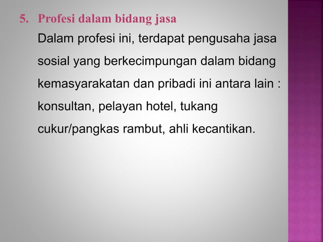 Ppt mengenal jenis jenis profesi | PPTX