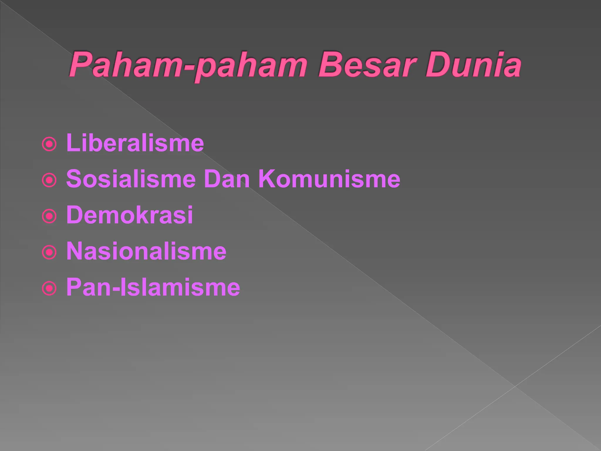 PPT Paham besar dunia | PPTX