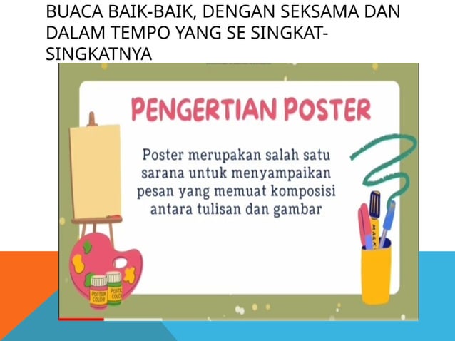 menggambar poster, definisi poster, macam-macam poster dan cara membuat ...