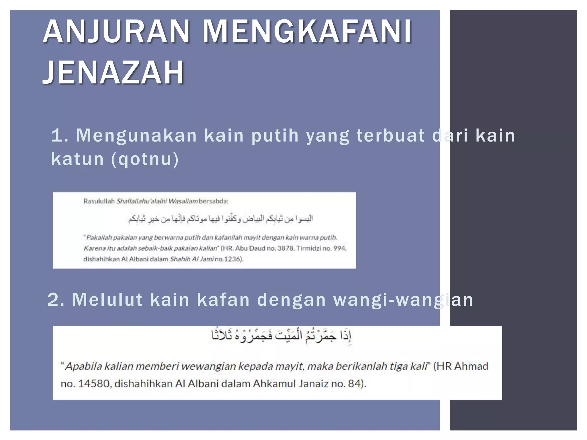 Bab. Perawatan Jenazah : mengkafani jenazah 1 | PPTX