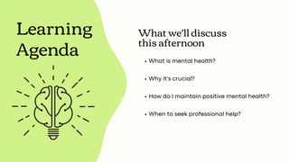 Mental health and its ways to deal with it. | PDF