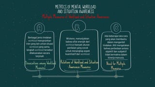Mental Workload and Situation Awareness. Rahma Dina Angela Putri | PPTX