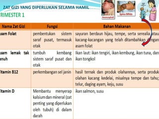 PPT MENU GIZI SEIMBANG BUMIL DARI TRIMESTER 1 HINGGA 3 | PPTX