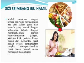 PPT MENU GIZI SEIMBANG BUMIL DARI TRIMESTER 1 HINGGA 3 | PPTX