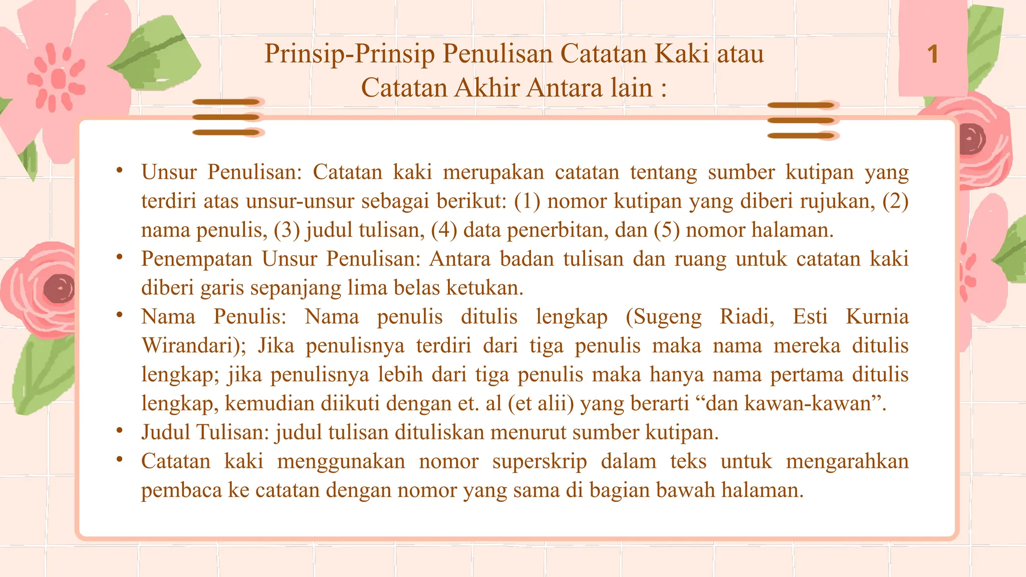 Kaidah-kaidah penulisan akademik ppt | PPTX