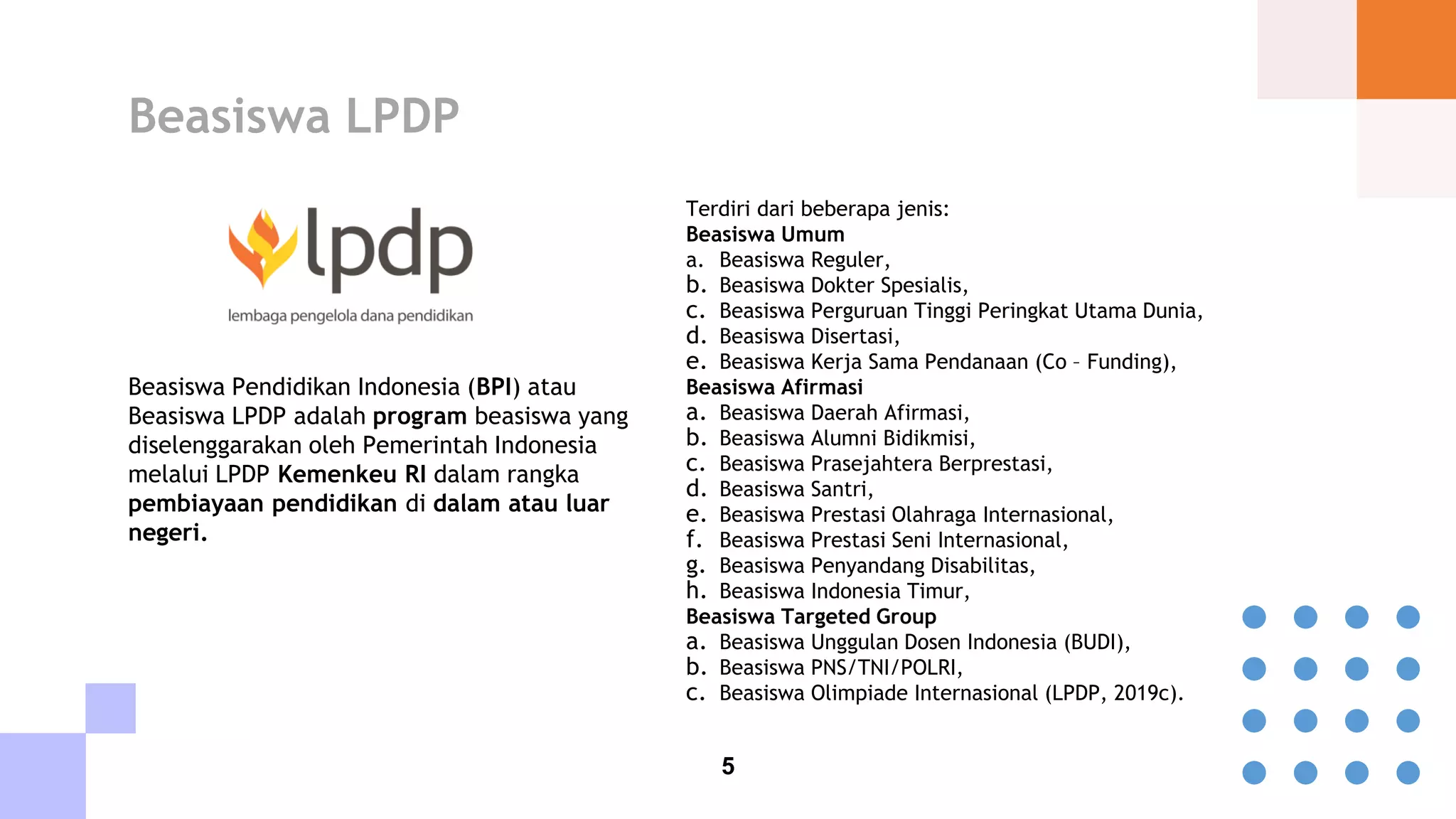 Meraih beasiswa lpdp: Mengenal, memulai dan memenangkan | PDF