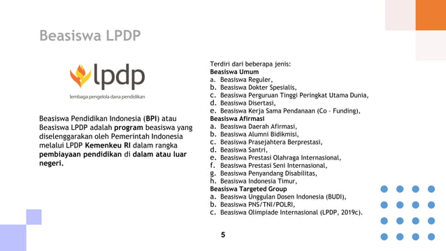 Meraih beasiswa lpdp: Mengenal, memulai dan memenangkan | PDF