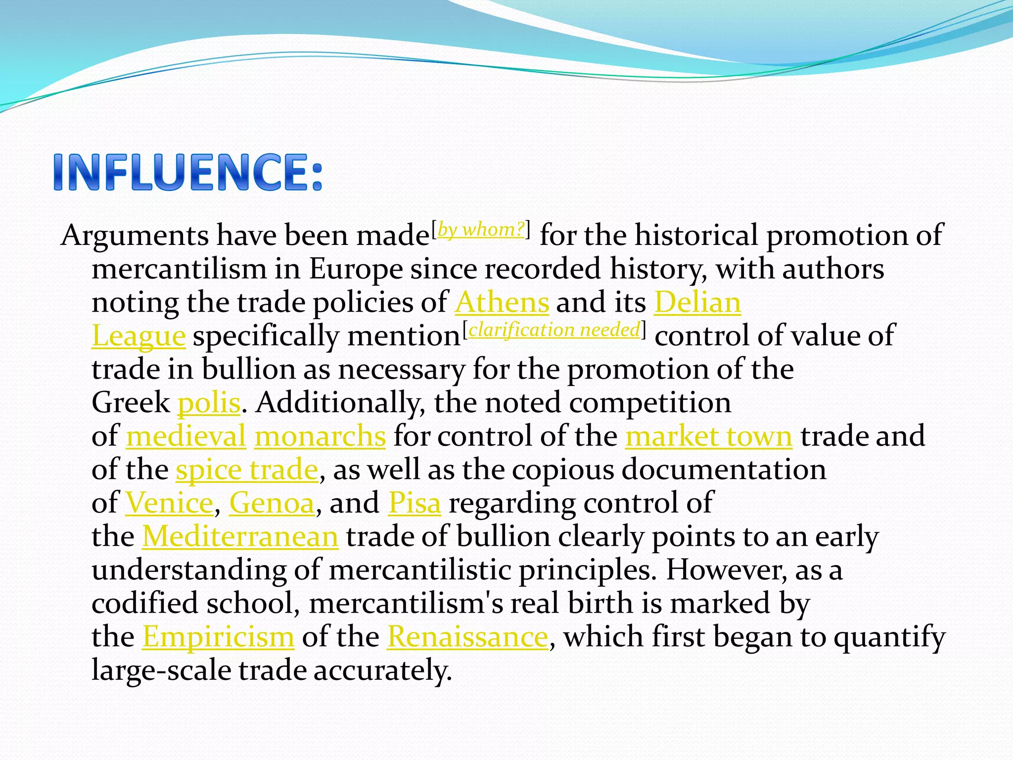 Ppt mercantilism | PPTX
