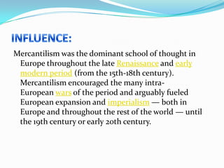 Ppt mercantilism | PPTX