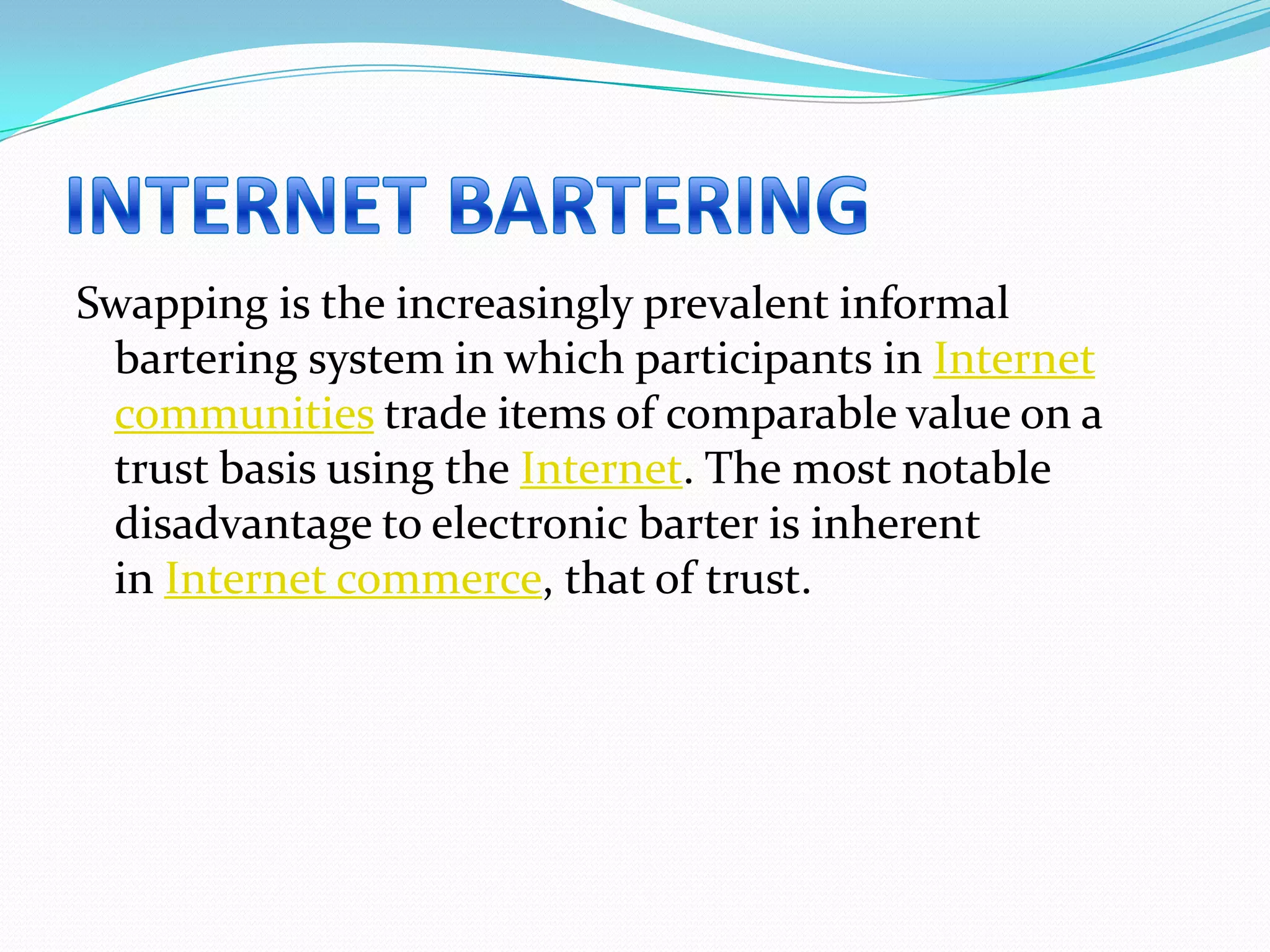 Ppt mercantilism and barter | PPTX