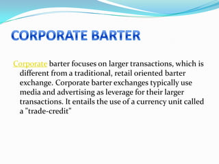 Ppt mercantilism and barter | PPTX