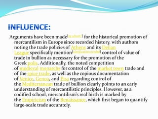 Ppt mercantilism and barter | PPTX