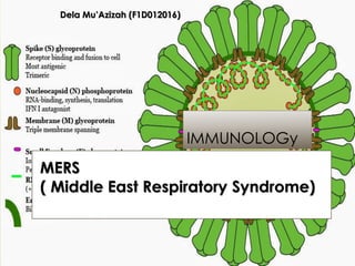 PPT MERS Tugas Immunologi | PDF
