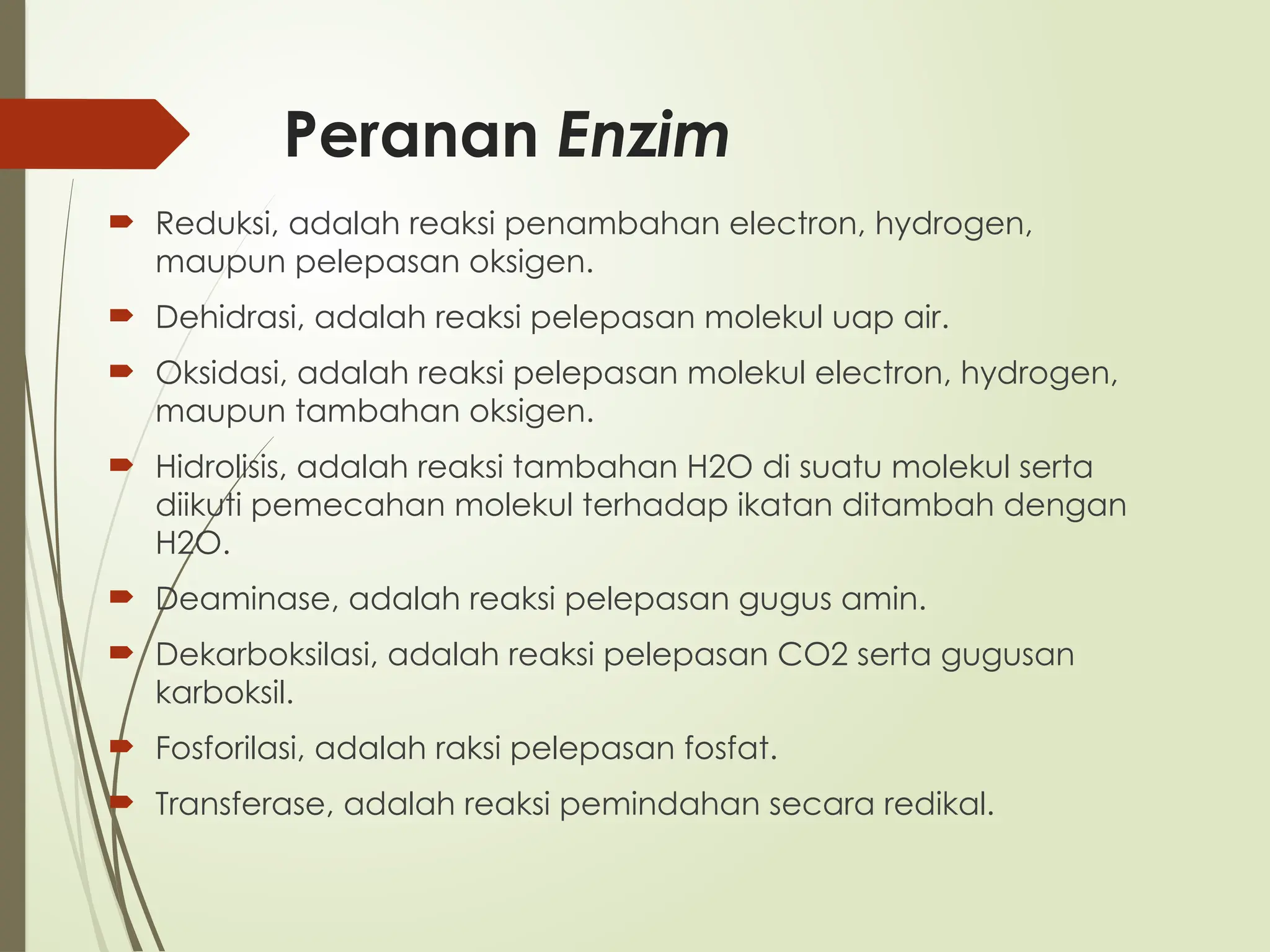 ppt metabolisme, enzim dan cara kerja enzim | PPTX