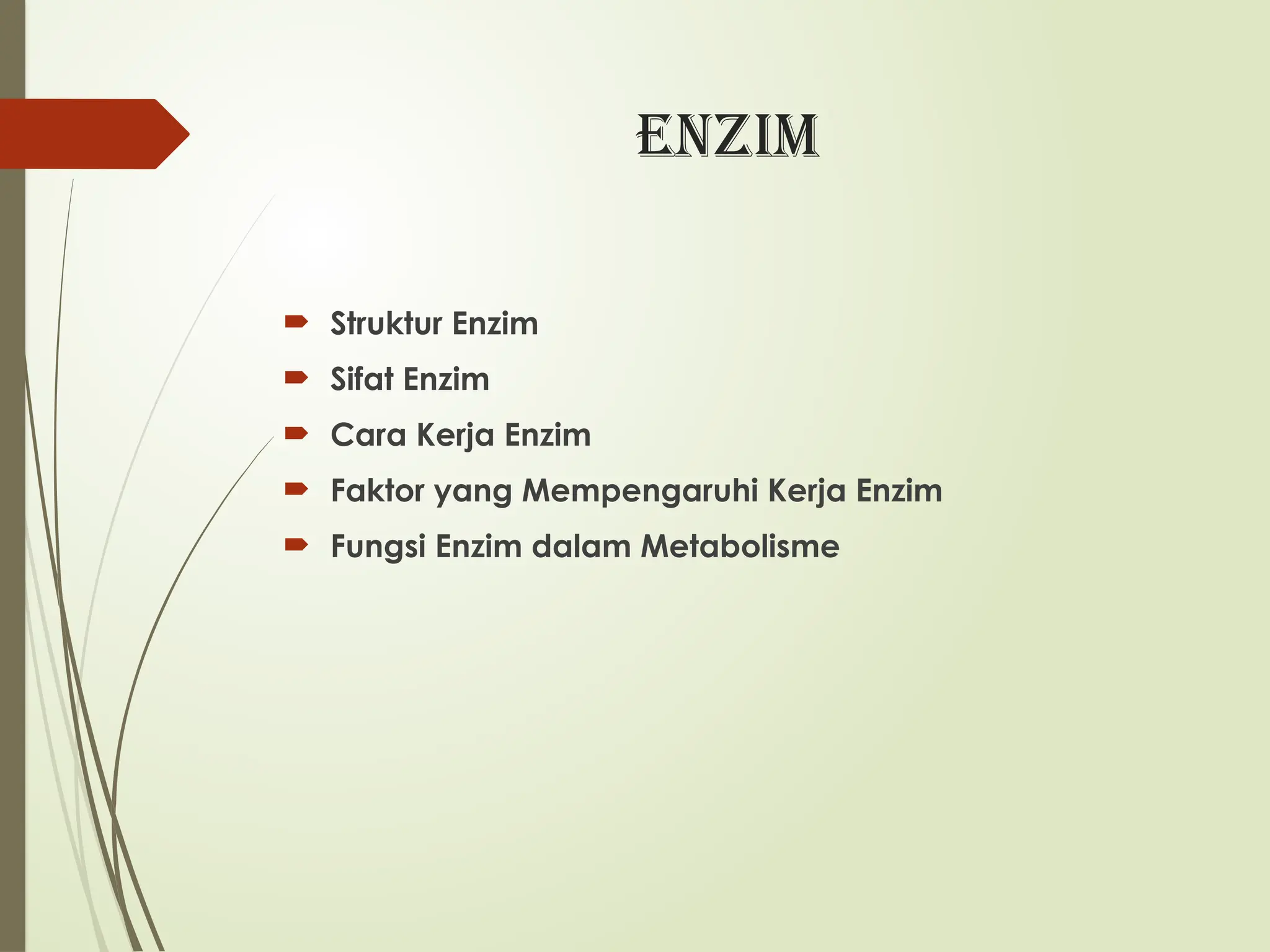 ppt metabolisme, enzim dan cara kerja enzim | PPTX