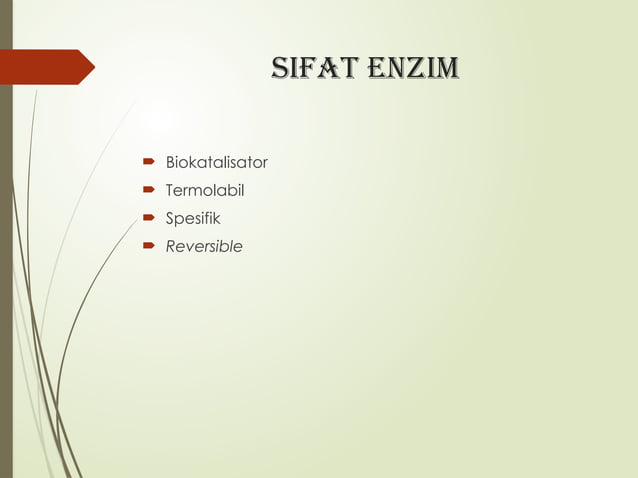 ppt metabolisme, enzim dan cara kerja enzim | PPTX