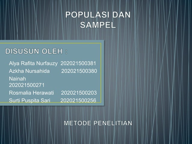 PPT METLIT POPULASI DAN SAMPLE_KELOMPOK 2.pptx