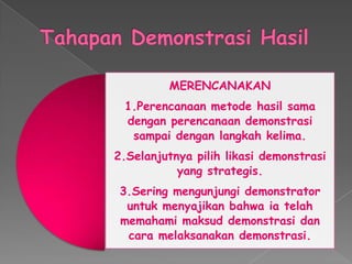 Ppt metode demonstrasi | PPTX