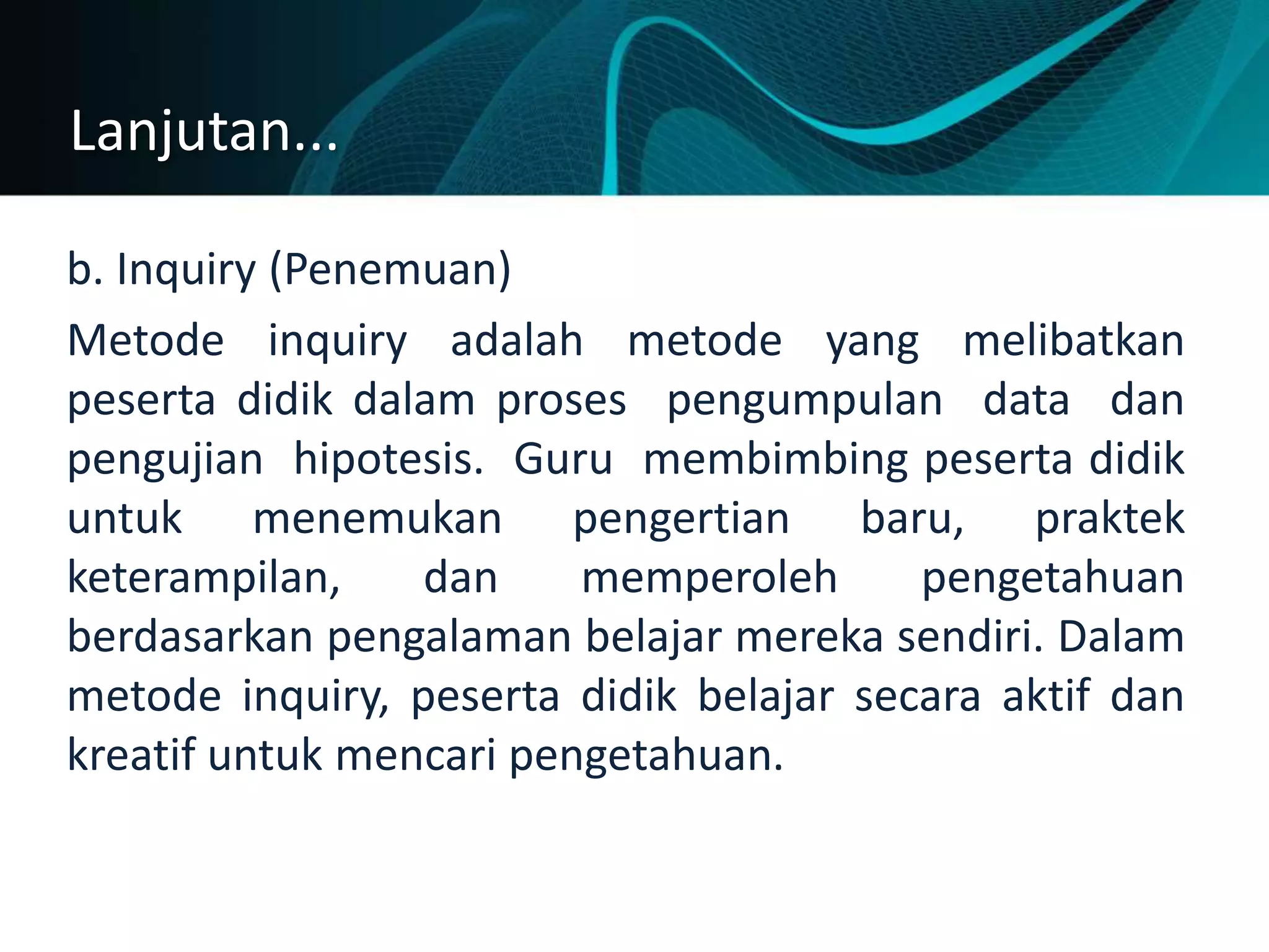 PPT Metode metode dalam pembelajaran.pptx