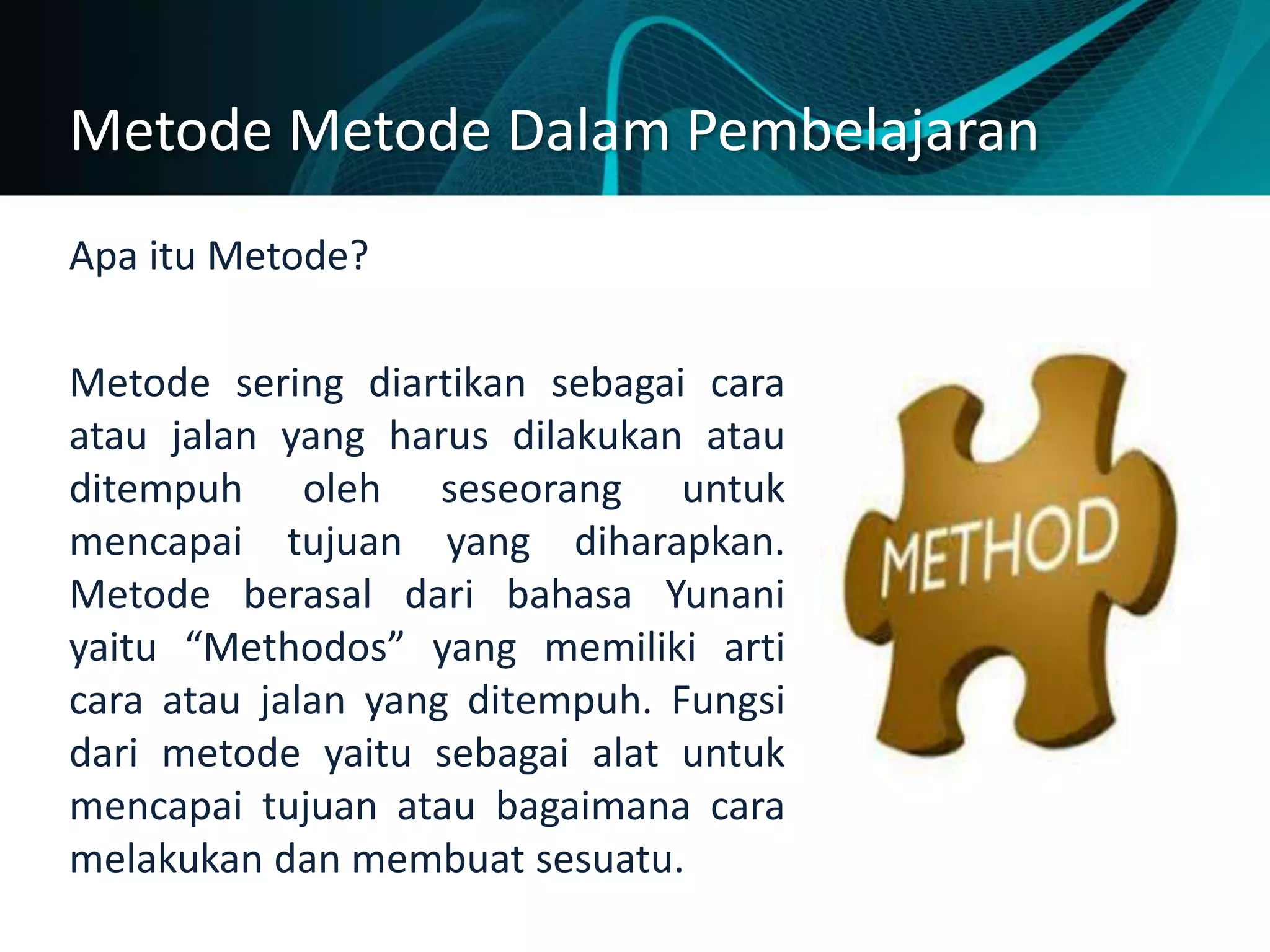 PPT Metode metode dalam pembelajaran.pptx