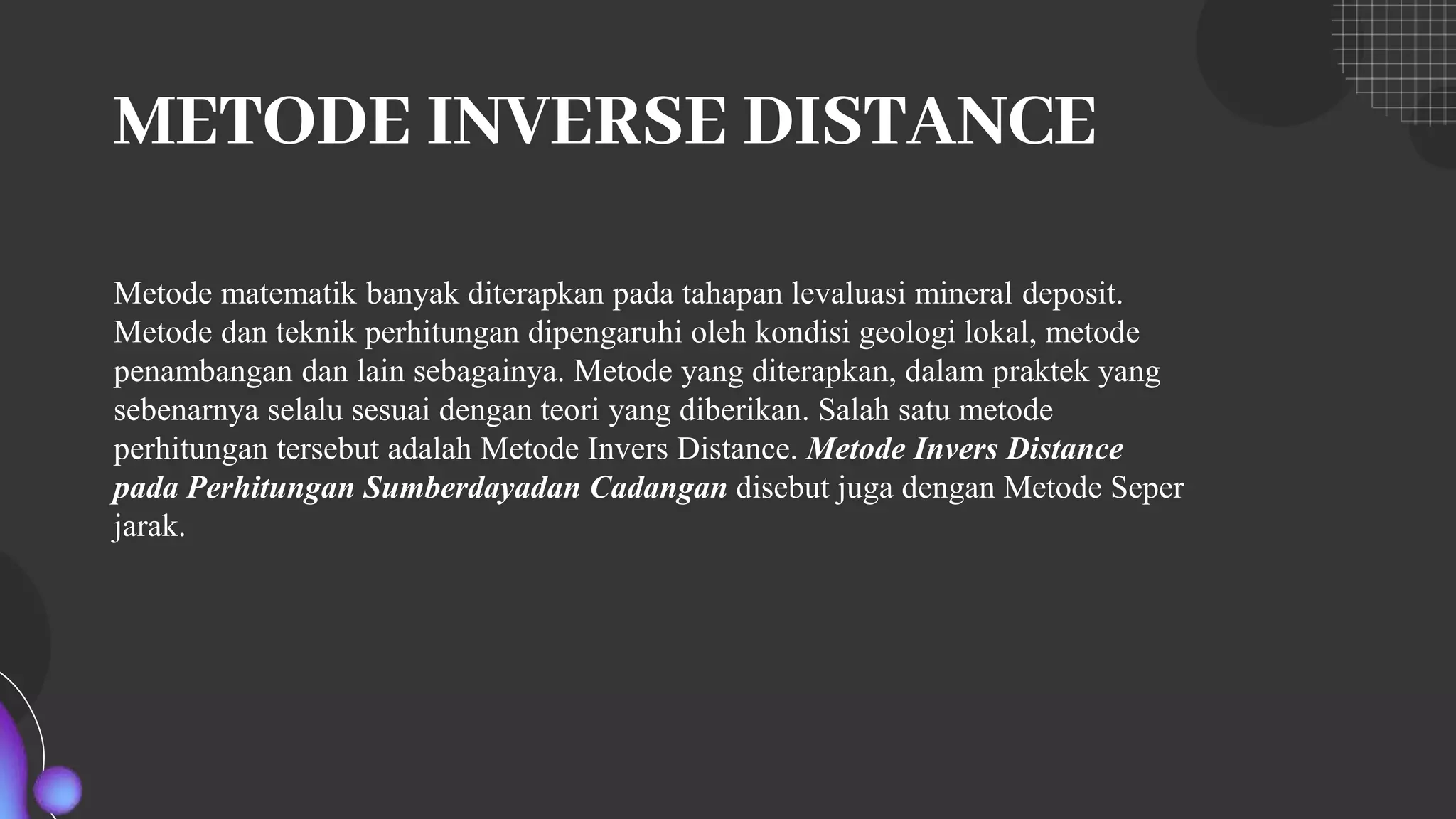 Ppt metode nearest neighbor point dan inverse distance weighted ferys ...