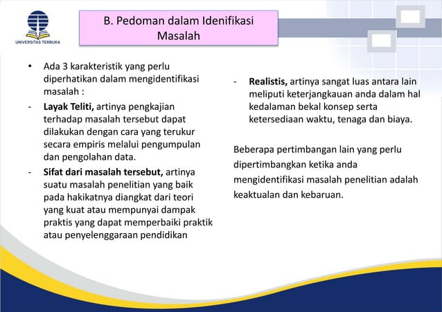 PPT Metode Penelitian KB 2.ppt universitas terbuka | PPT