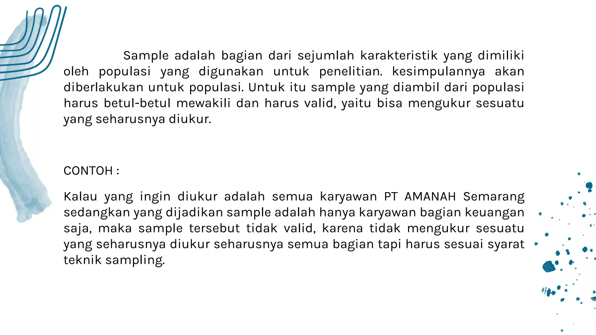 Ppt Metodologi Penelitian kelompok 7 Teknik Sampling Kelas 6H | PDF