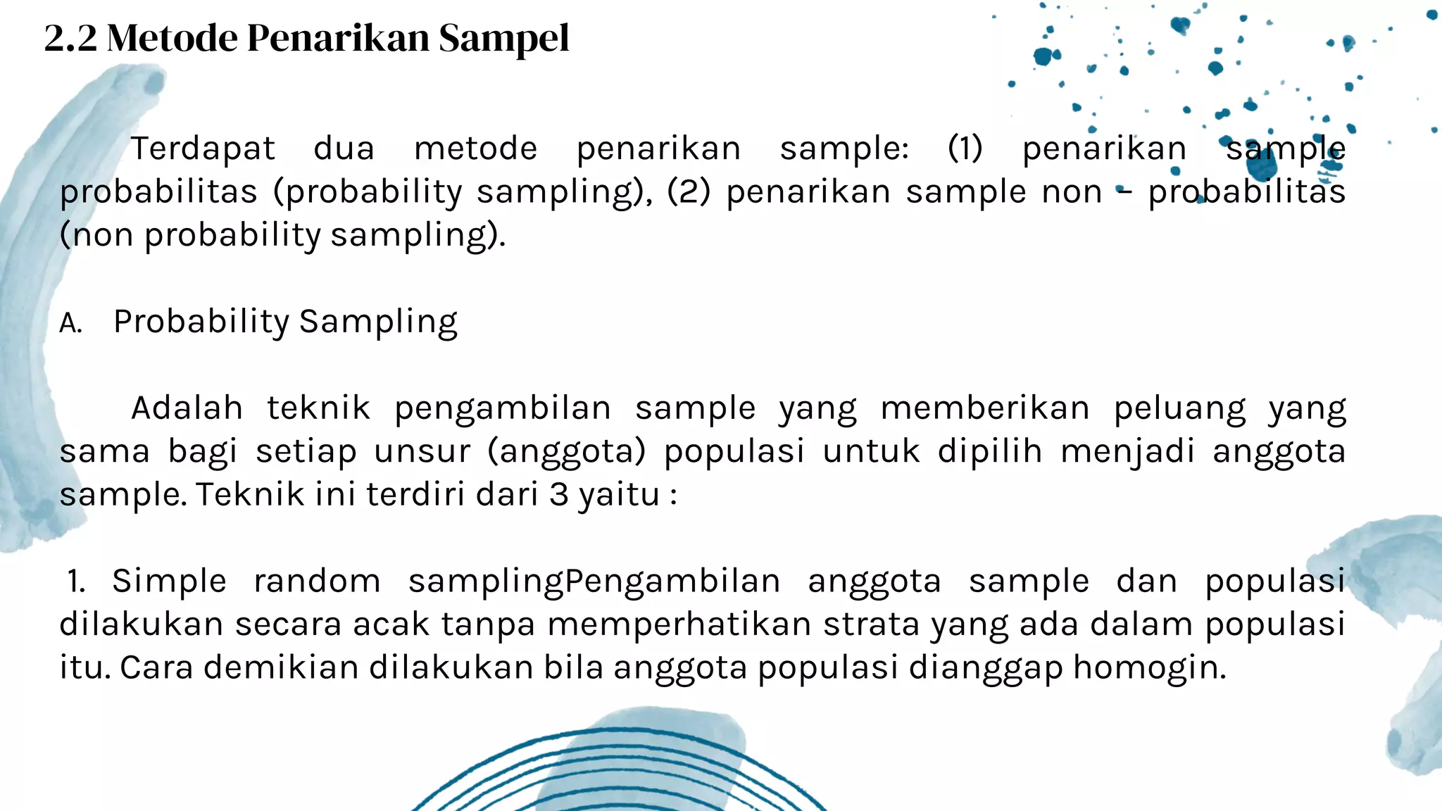 Ppt Metodologi Penelitian kelompok 7 Teknik Sampling Kelas 6H | PDF