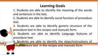 procedure text | PPTX