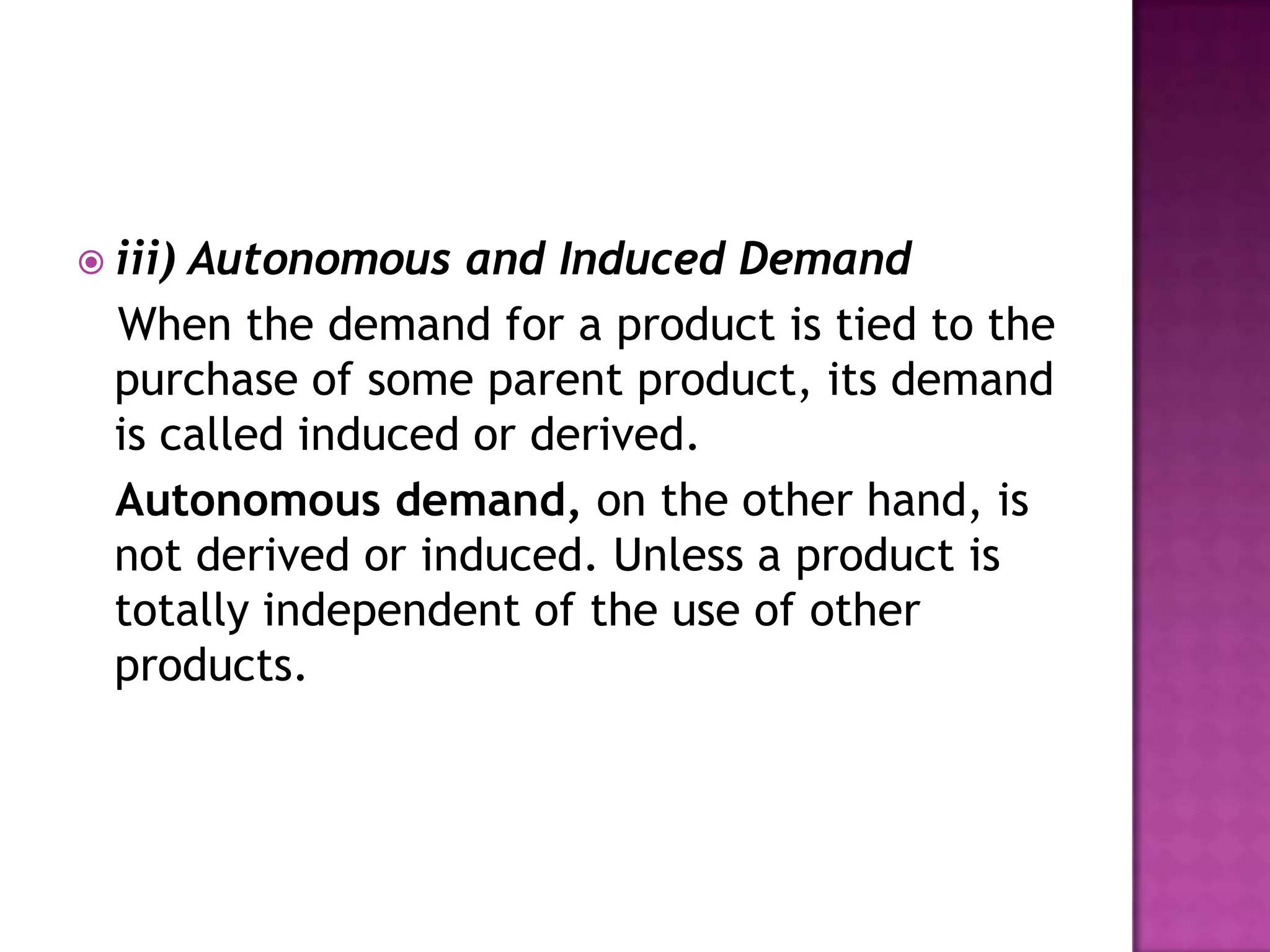 DEMAND ,TYPES AND IT'S FUNCTIONS | PPTX