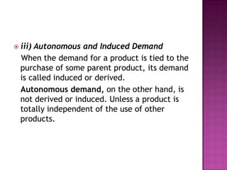 DEMAND ,TYPES AND IT'S FUNCTIONS | PPTX
