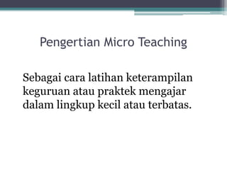 Micro Teaching Media | PPT
