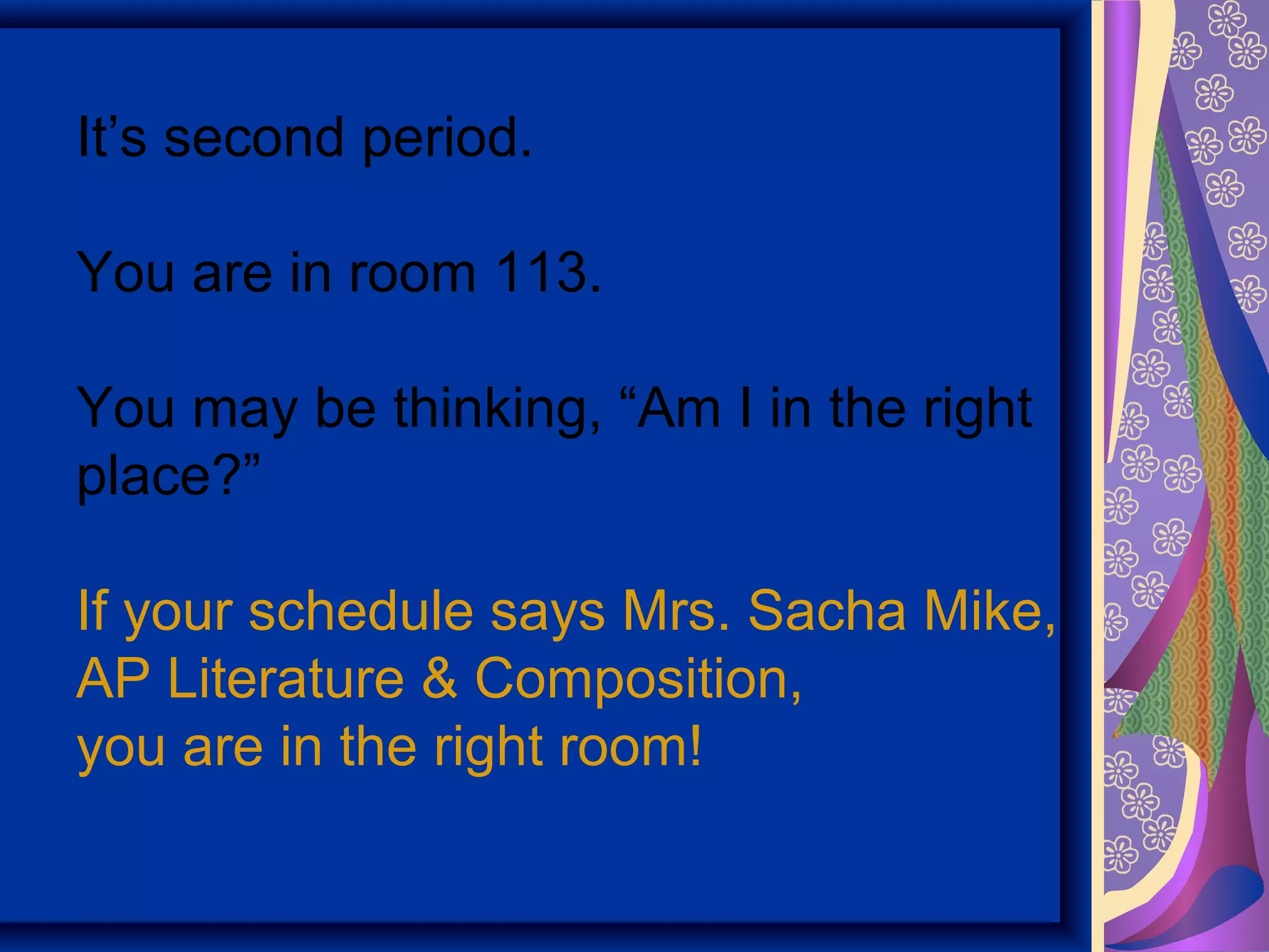 Ppt mike script | PPT