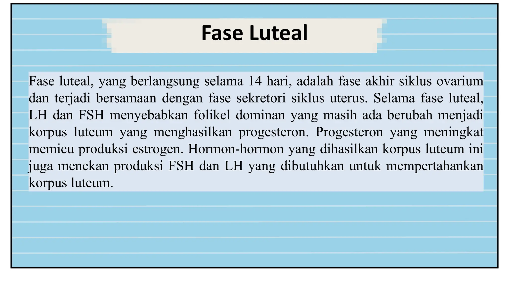 PPT SIKLUS MENSTRUASI Mata Kuliah Biologi Reproduksi | PPTX