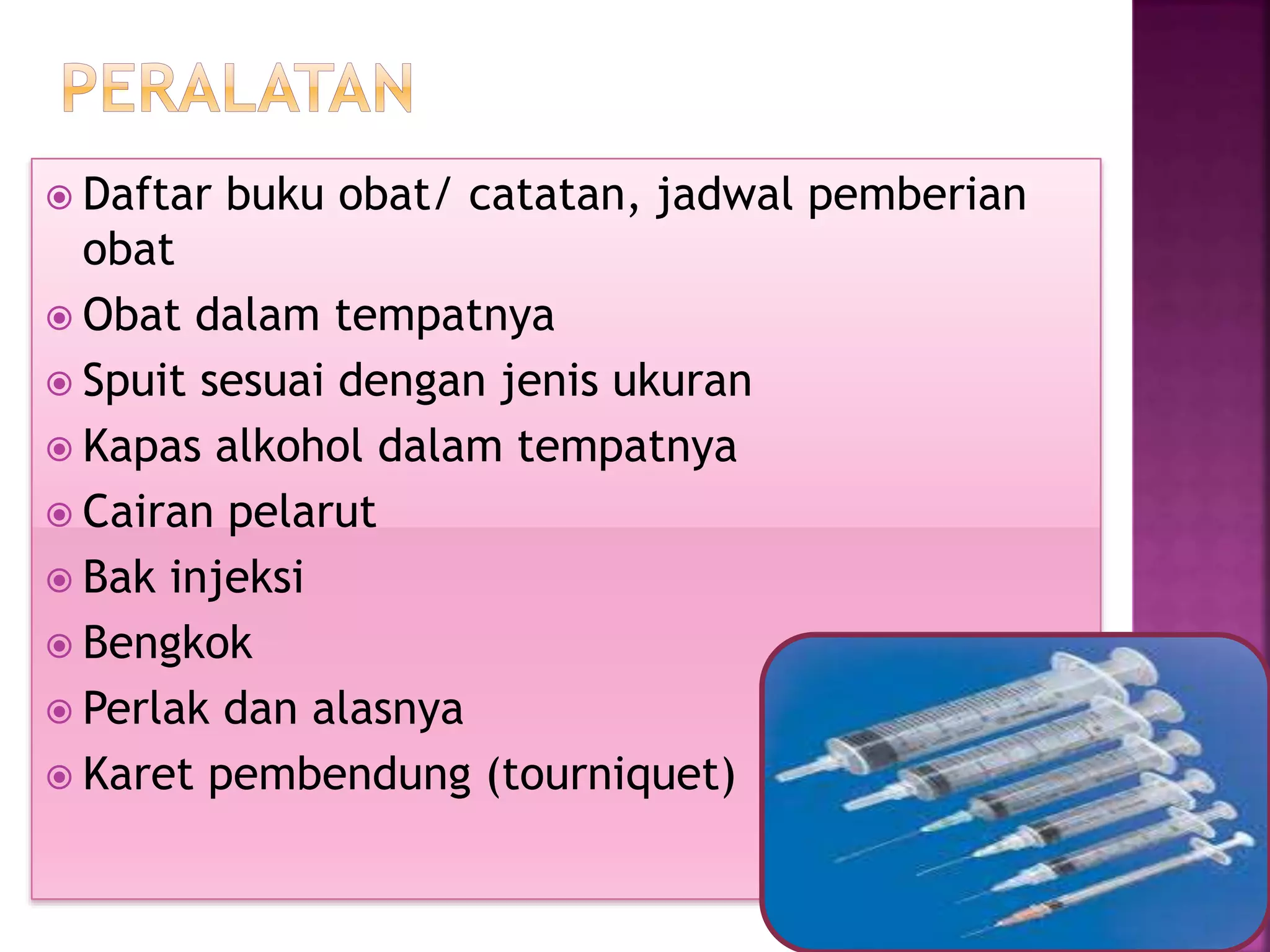 Pemebrian obat melalui Intravena | PPTX