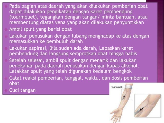 Pemebrian obat melalui Intravena | PPTX