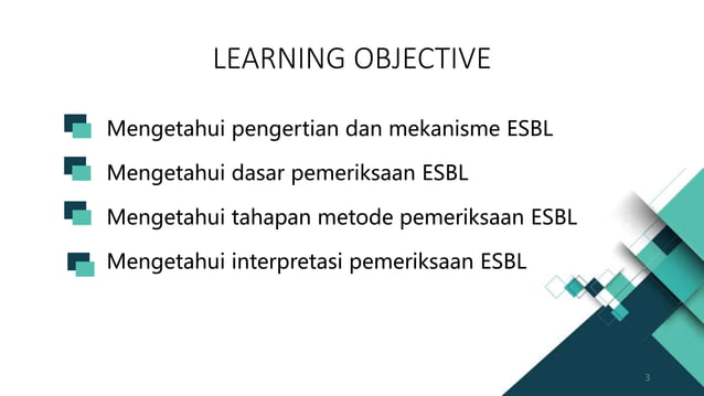 PEMERIKSAAN EXTENDED SPECTRUM BETA LACTAMASE (ESBL).pptx