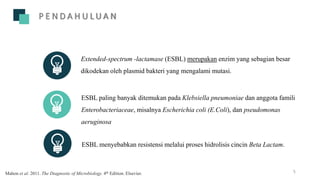 PEMERIKSAAN EXTENDED SPECTRUM BETA LACTAMASE (ESBL).pptx