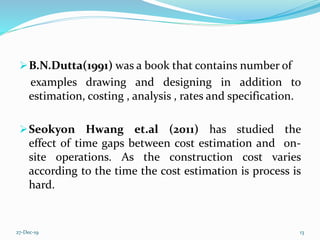 estimation of a g+5 structure | PPTX