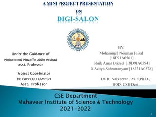 digi salon management system powerpoint report | PPTX