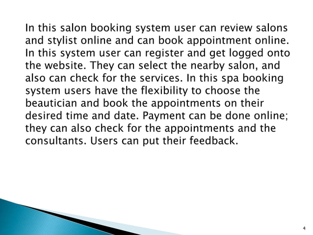 digi salon management system powerpoint report | PPTX