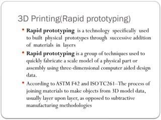 Overview of Additive Manufacturing: A Presentation Insight | PPTX